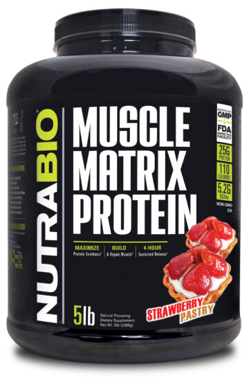 NutraBio Muscle Matrix Gets the Superb Strawberry Pastry Flavor!