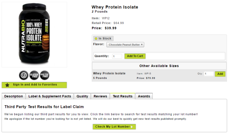 NutraBio Now Discloses 3rd Party Lab Tests!