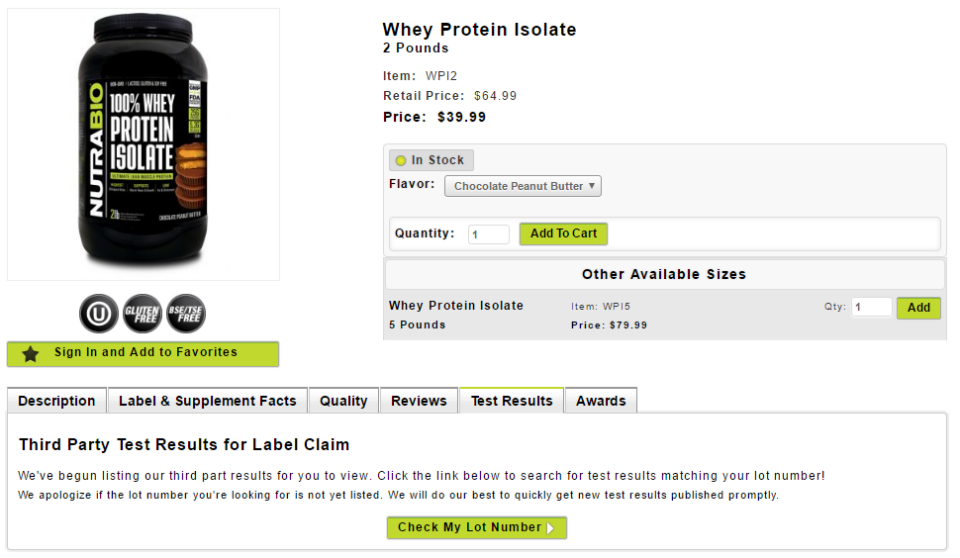 NutraBio Now Discloses 3rd Party Lab Tests!
