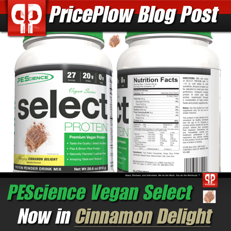 PEScience Select Vegan Protein Now in Amazing Chocolate Peanut Butter