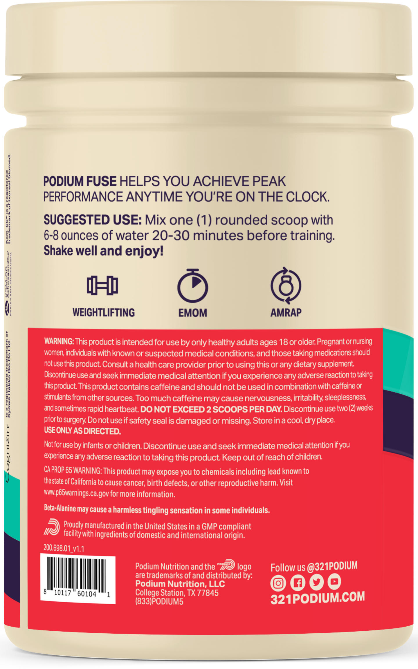 Podium Nutrition FUSE 2025: Performance Pre-Workout Takes a New Twist