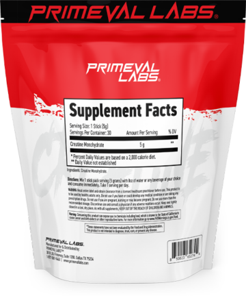 Primeval Labs Creatine Now in Convenient Stick Packs