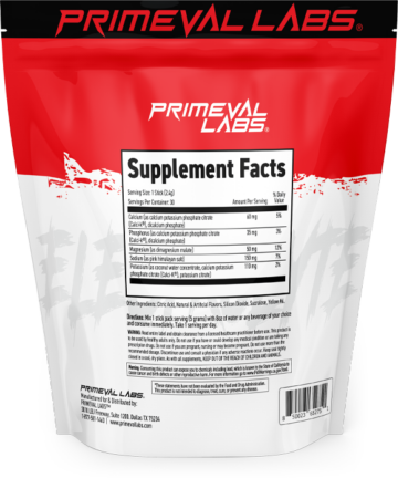 Primeval Labs Electrolyte Now in Stick Packs and Strawberry Banana