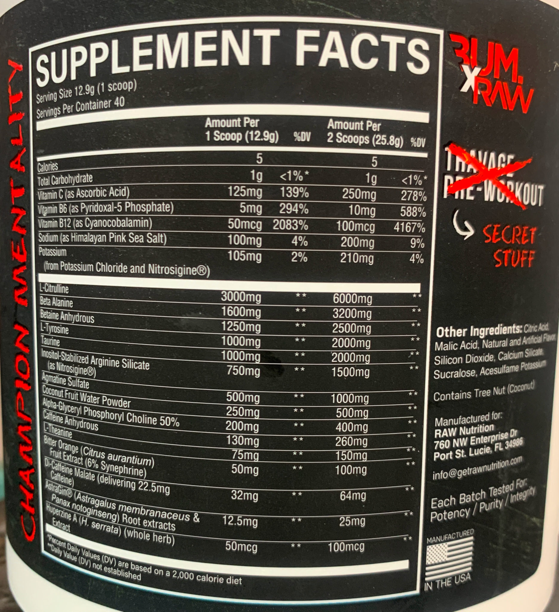 Chistopher’s Secret Stuff: Raw Nutrition’s CBum Thavage Limited Edition Pre