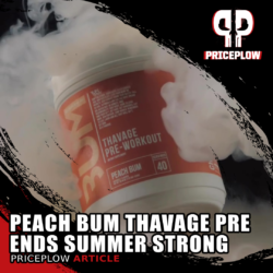 CBUM Thavage Pre-Workout Peach Bum to Shut Summer Down