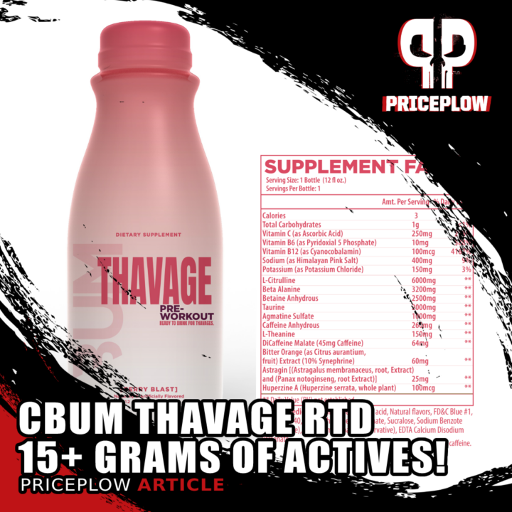 CBum Thavage RTD Pre-Workout: Is This Even Possible?