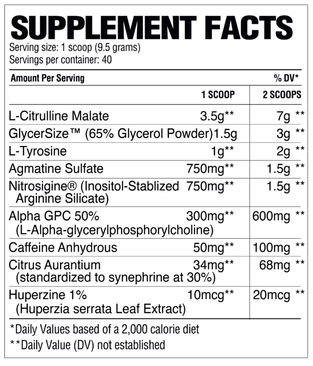 RAW Nutrition RAW PRE: Low-Stim Pre-Workout (100mg Caffeine)