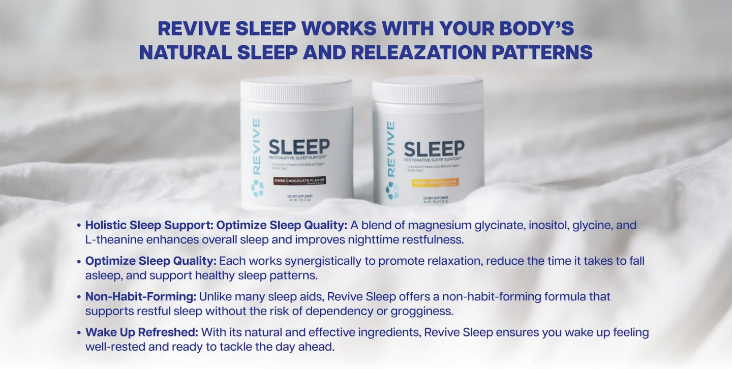 Revive MD Sleep: Your Daily Driver Sleep Aid