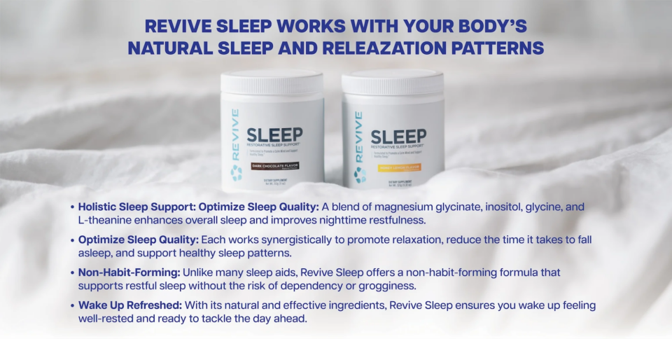 Revive MD Sleep: Your Daily Driver Sleep Aid
