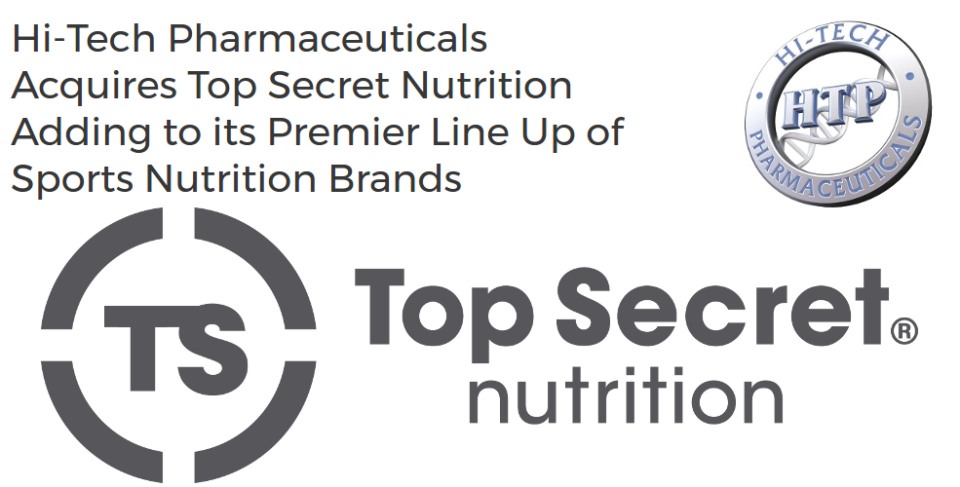 Top Secret Nutrition Acquired by Hi-Tech Pharmaceuticals