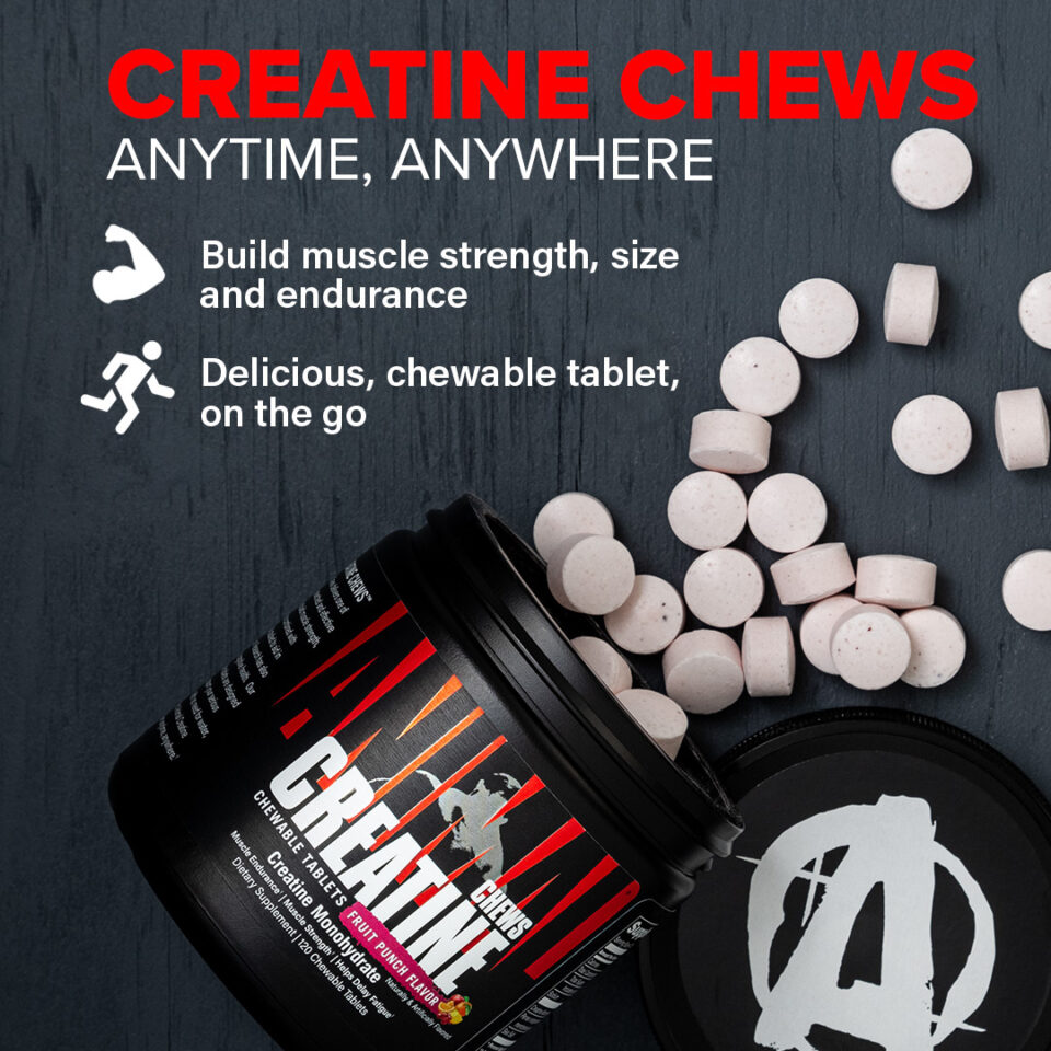 Muscle Glycogen Reload: Sugar, Dextrose, and Animal Creatine Chews