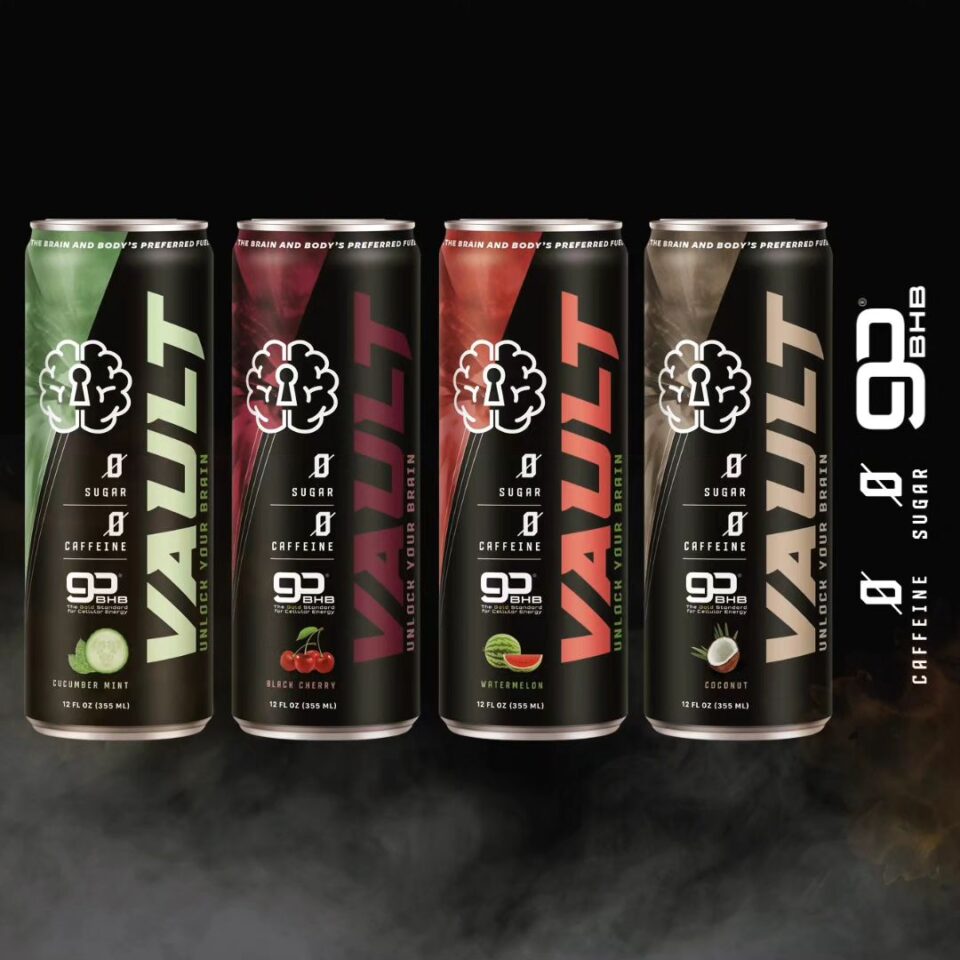 VAULT Caffeine-Free Brain Energy Drink: Powered by Free-Acid goBHB!