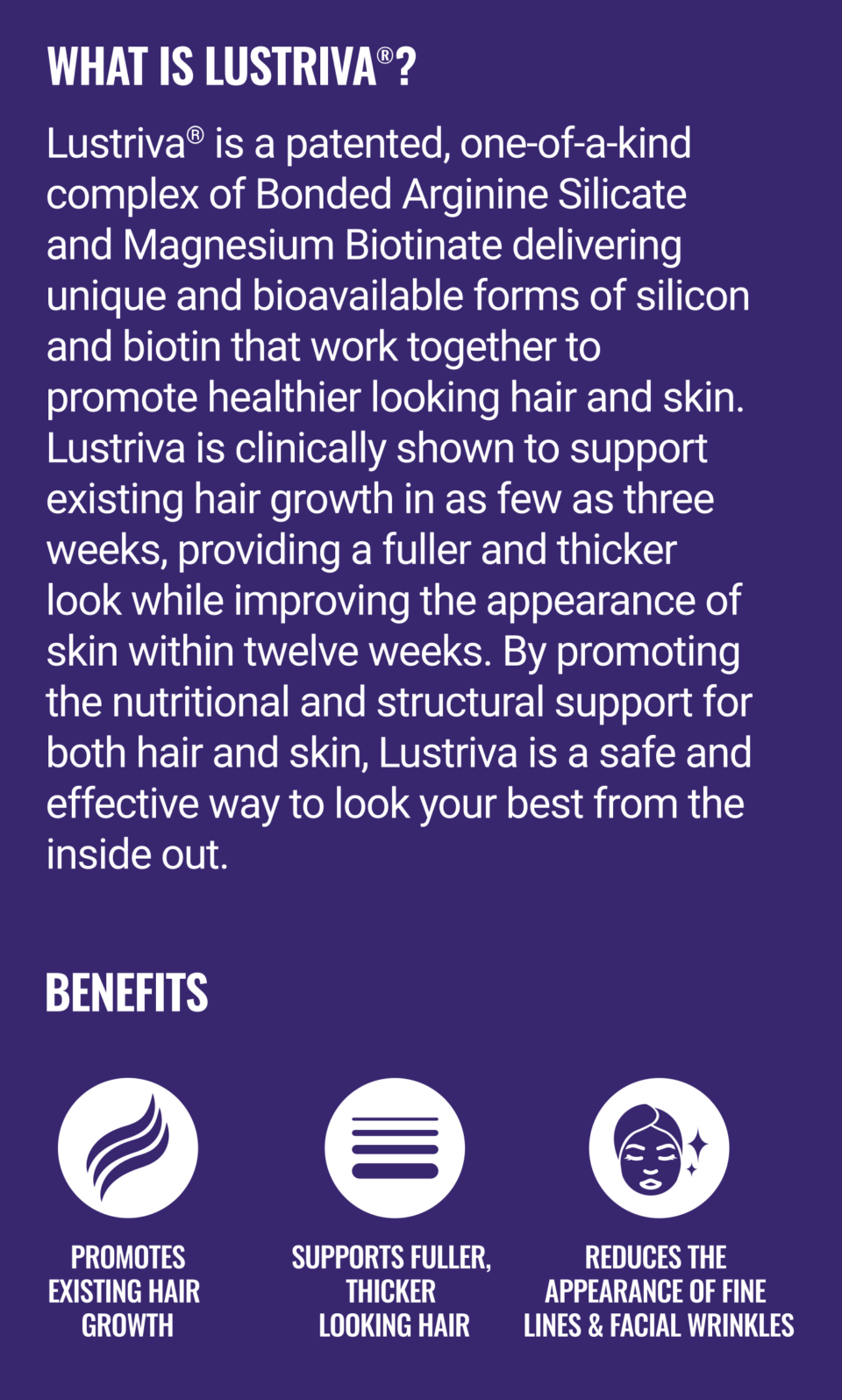 Lustriva: Next-Generation Beaty-From-Within Supplement from Nutrition21